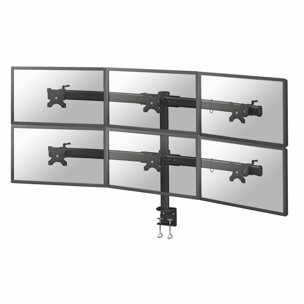 Curved Six-Screen LCD Monitor Mount for Enhanced Productivity | Diwei ...