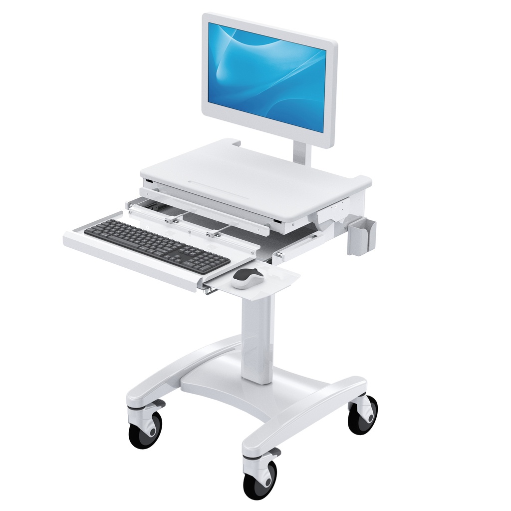 Medical Single Monitor Cart with Gas Spring Lift by Diwei Industrial Co ...